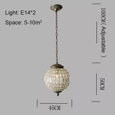 Crystal Ball Ceiling Pendant Light Modern Luxury Decoration Chandelier ...