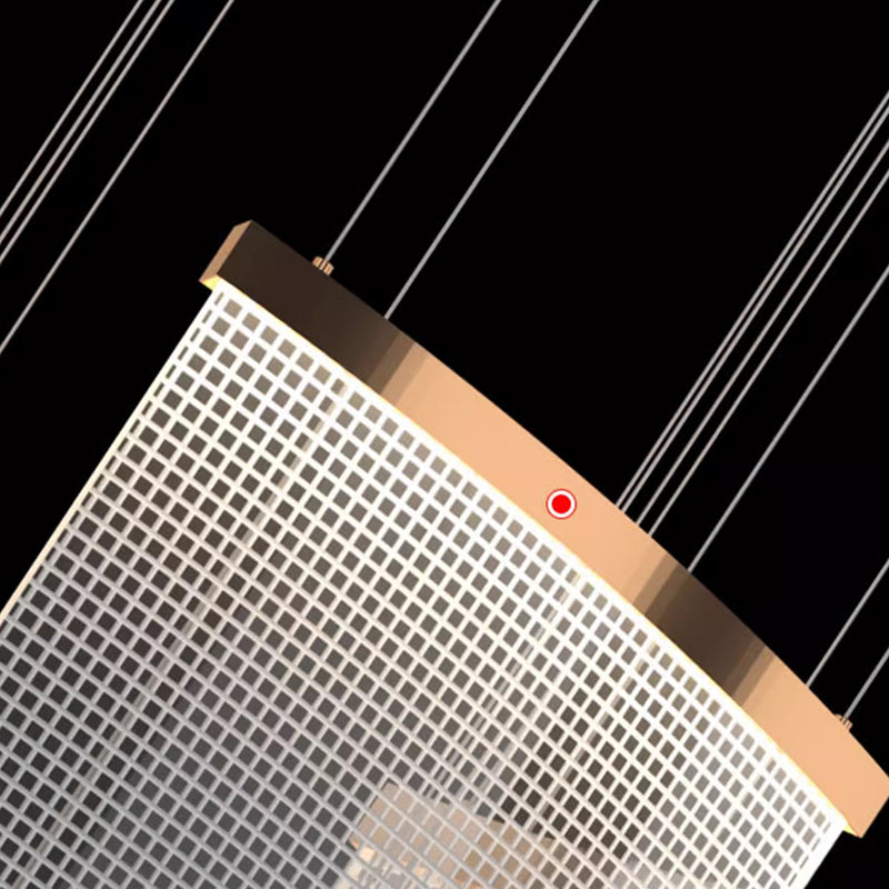 Reticulation Acrylic Chandeliers Nordic Home Decor Attic Pendant Light ...